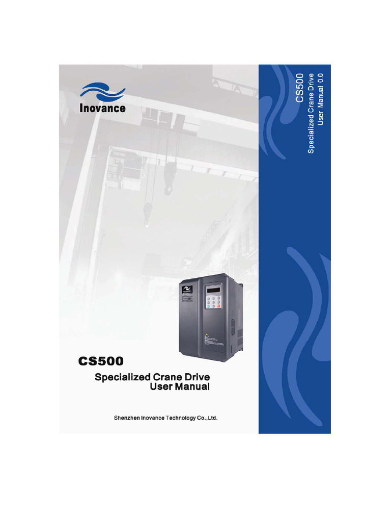 CS500 (Inovance) | PDF | Electric Motor | Alternating Current
