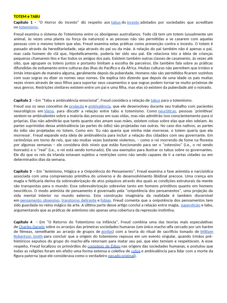 TOTEM e TABU | PDF