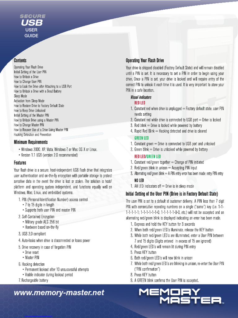 USB Secure User Guide | PDF