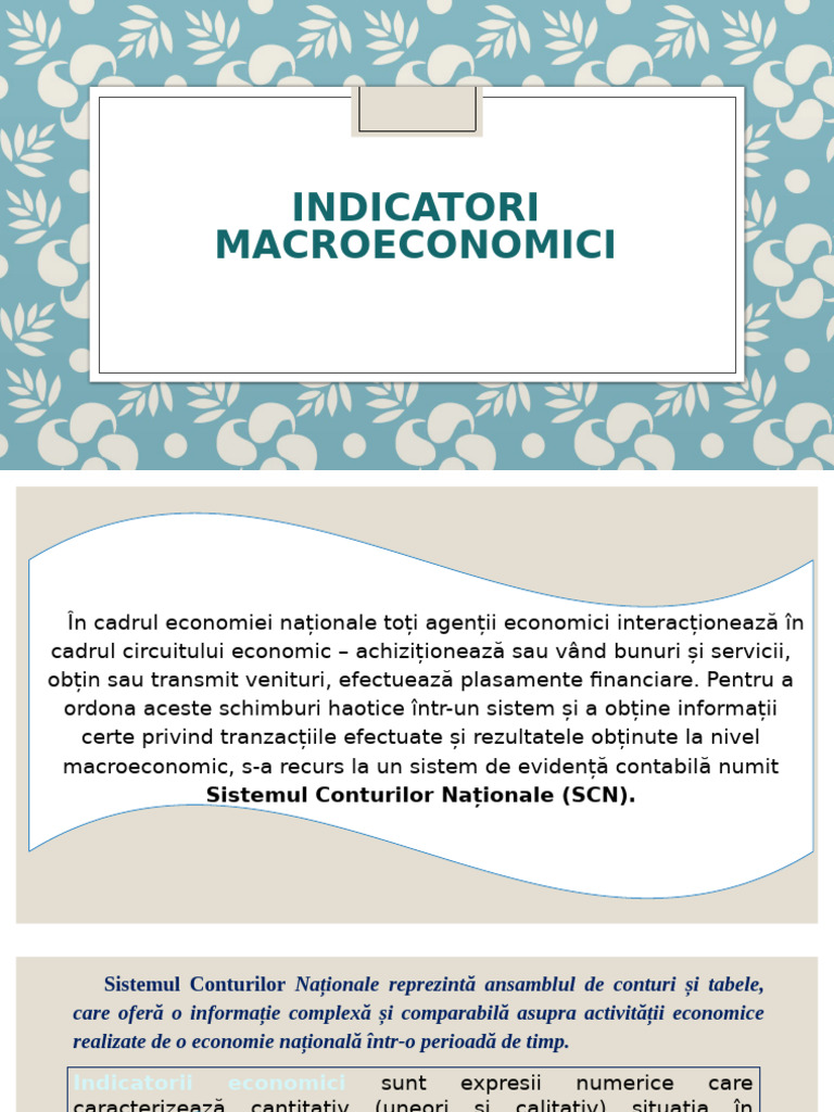 Indicatori Macro | PDF