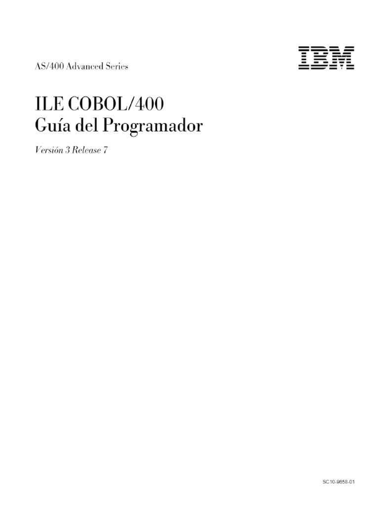 30 - ILE COBOL - 400 Guía Del Programador | PDF