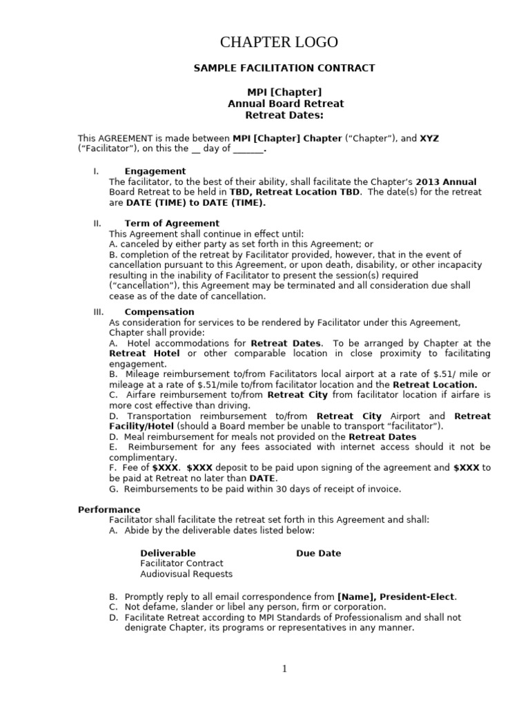 facilitation_contract | PDF | Legal Liability | Defamation