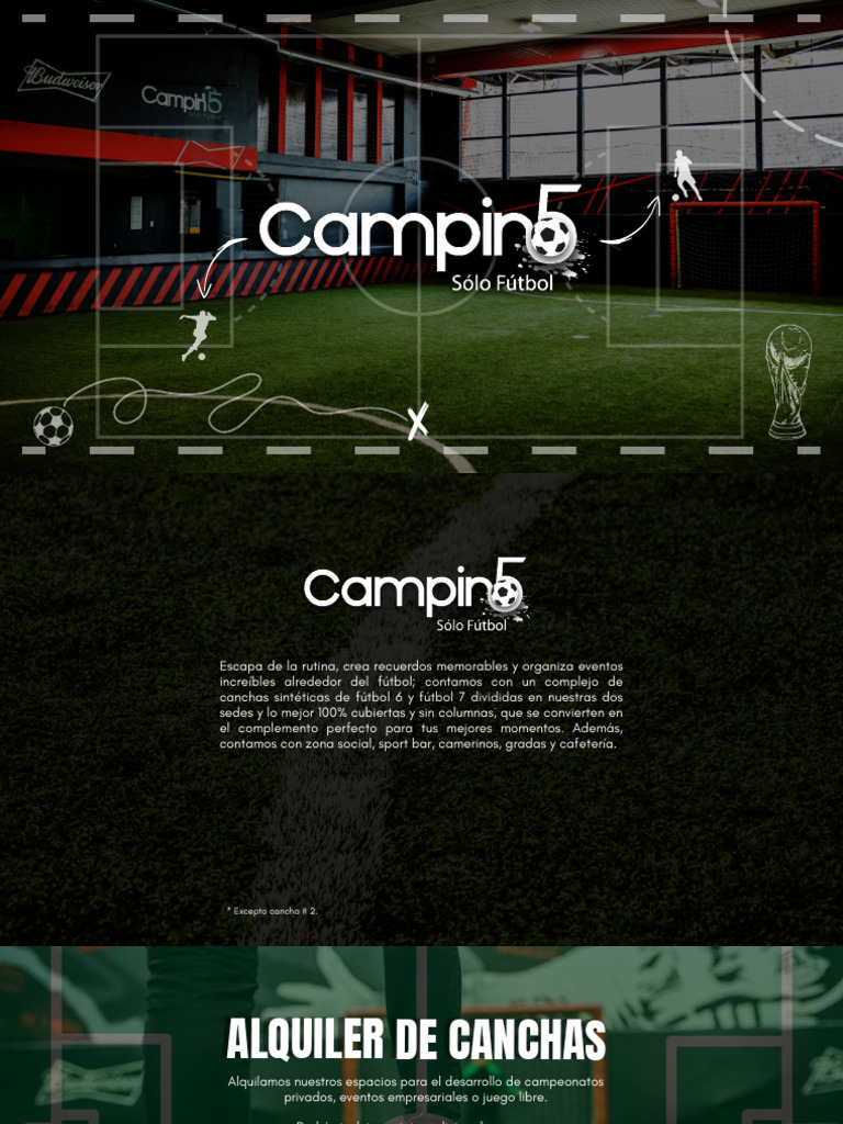 Alquiler de Canchas de Fútbol Compensar | PDF