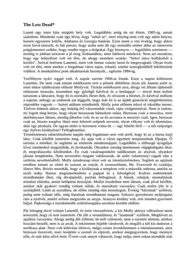 The Less Dead Final | PDF