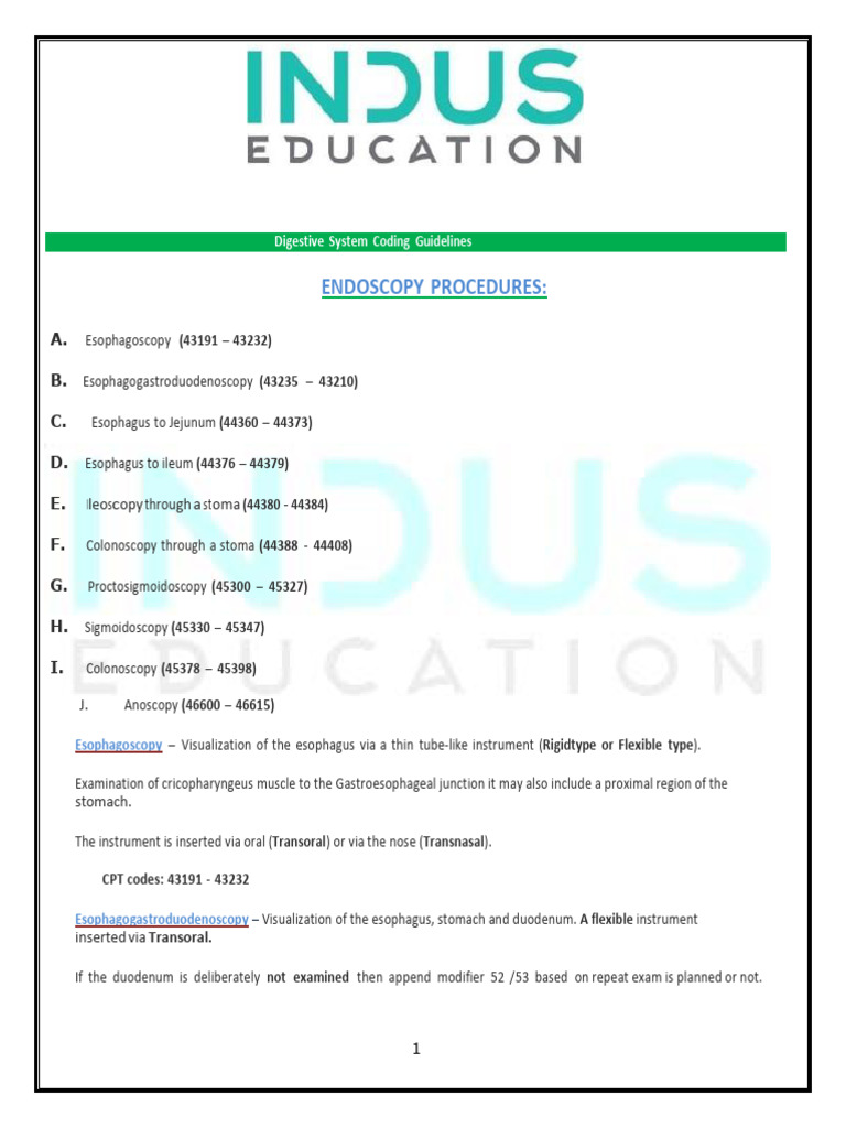 Digestive System Coding Guidelines 23 | PDF | Bariatric Surgery | Stent