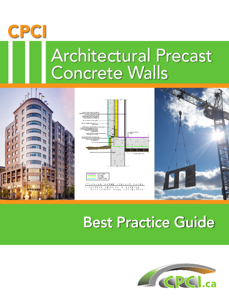 CPCI Arch PrecastConc Walls Best Practice Guide - FINAL | PDF | Precast ...