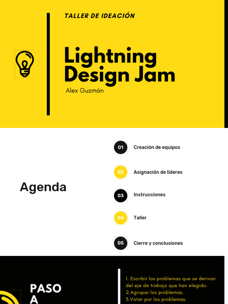 Taller de Lightning Design Jam | PDF