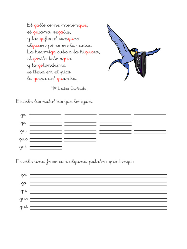 Sofía Matilde Pérez Cárdenas - La Gallina Turuleca. Actividad 1 | PDF ...