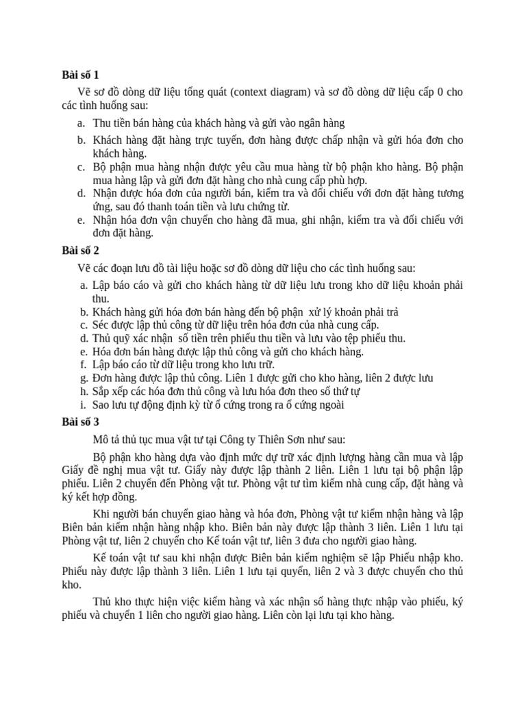 Bài tập AIS 2 | PDF