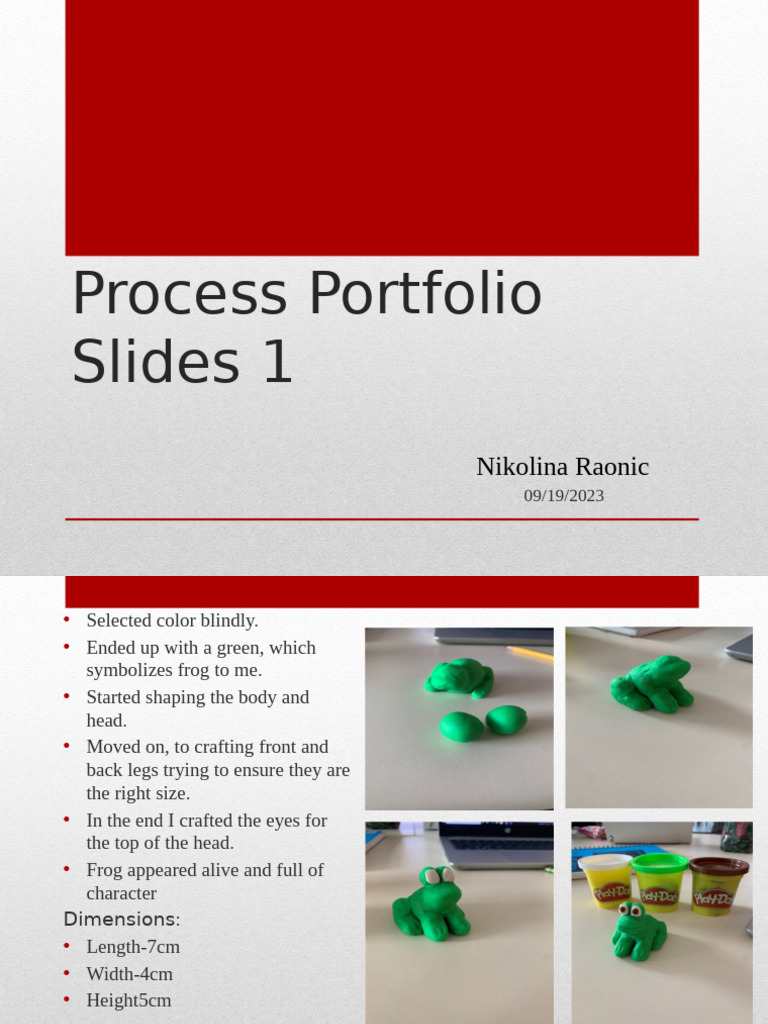 Process Portfolio Slides 1 | PDF | Self-Improvement