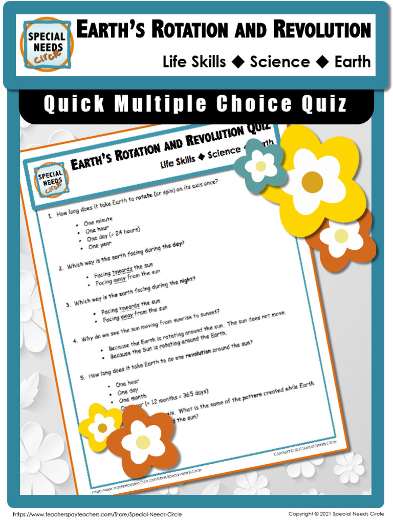 Quick Multiple Choice Quiz: Arth S Otation AND Evolution | PDF | Rotation