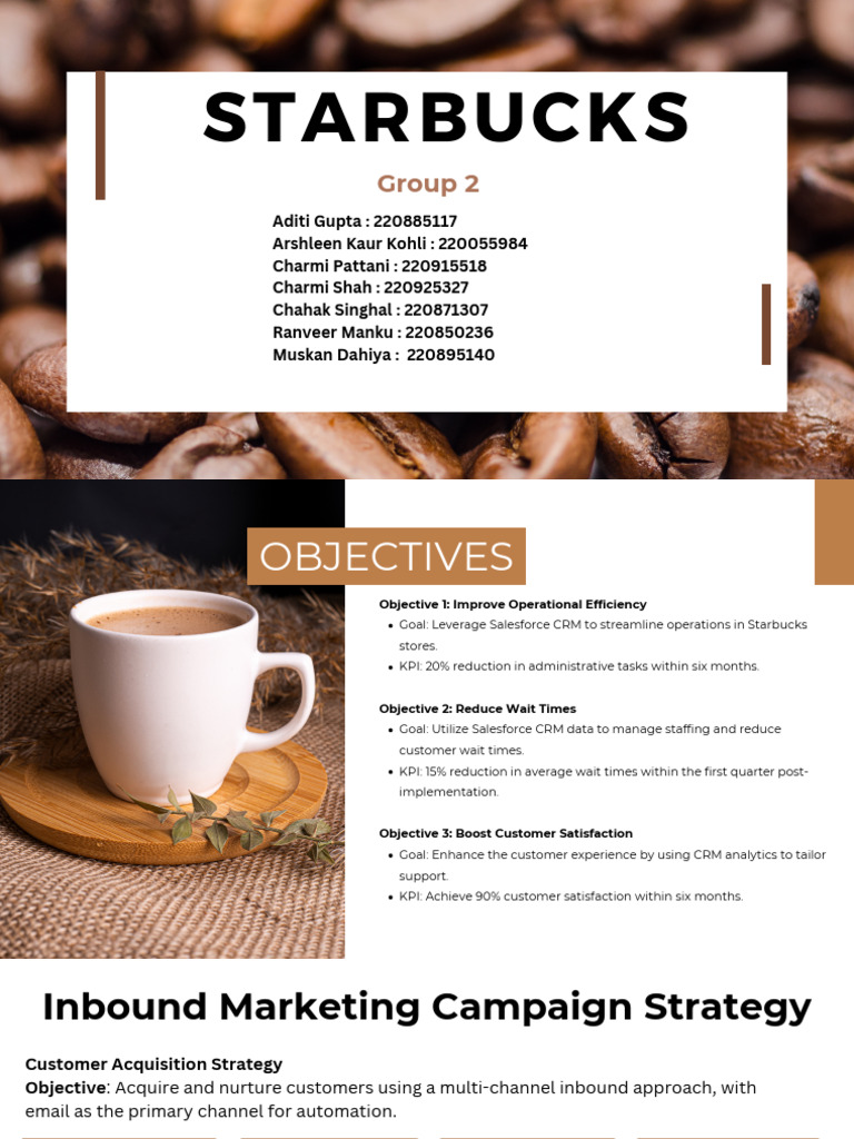 STARBUCKS | PDF | Customer Relationship Management | Starbucks