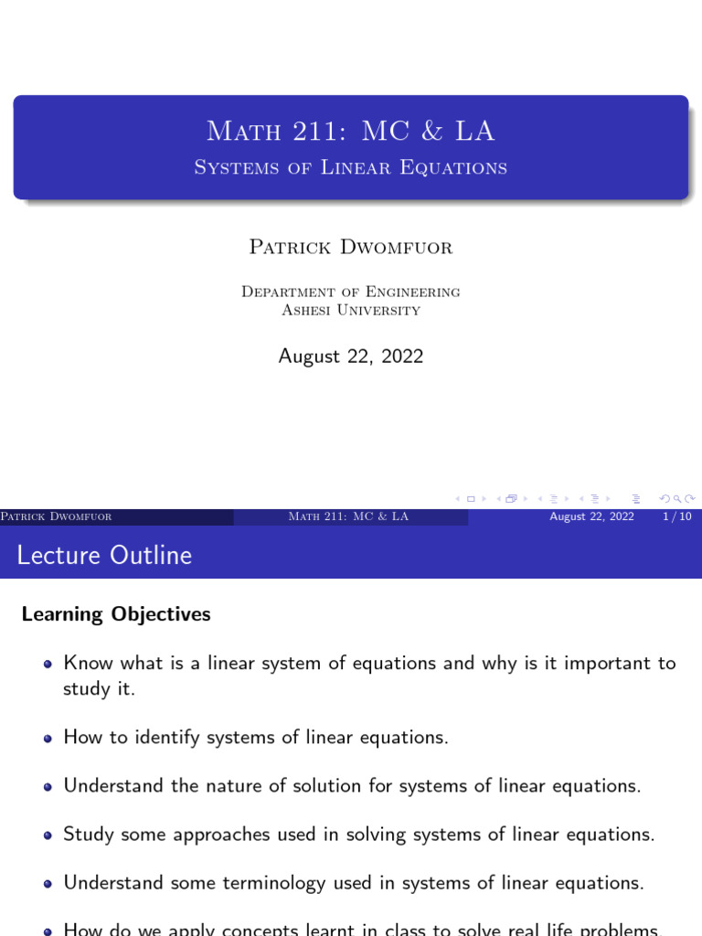 Lecture3 | PDF | Mathematical Analysis | Equations Lecture3 | PDF | Mathematical Analysis | Equations