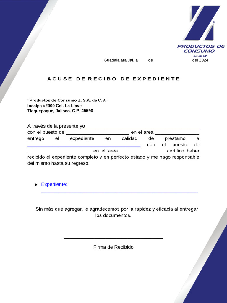 Acuse de Envio de Expediente | PDF