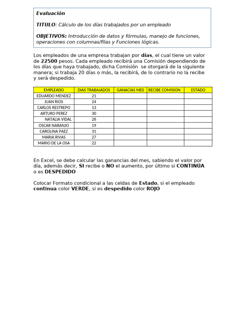Examen Funcion si | PDF