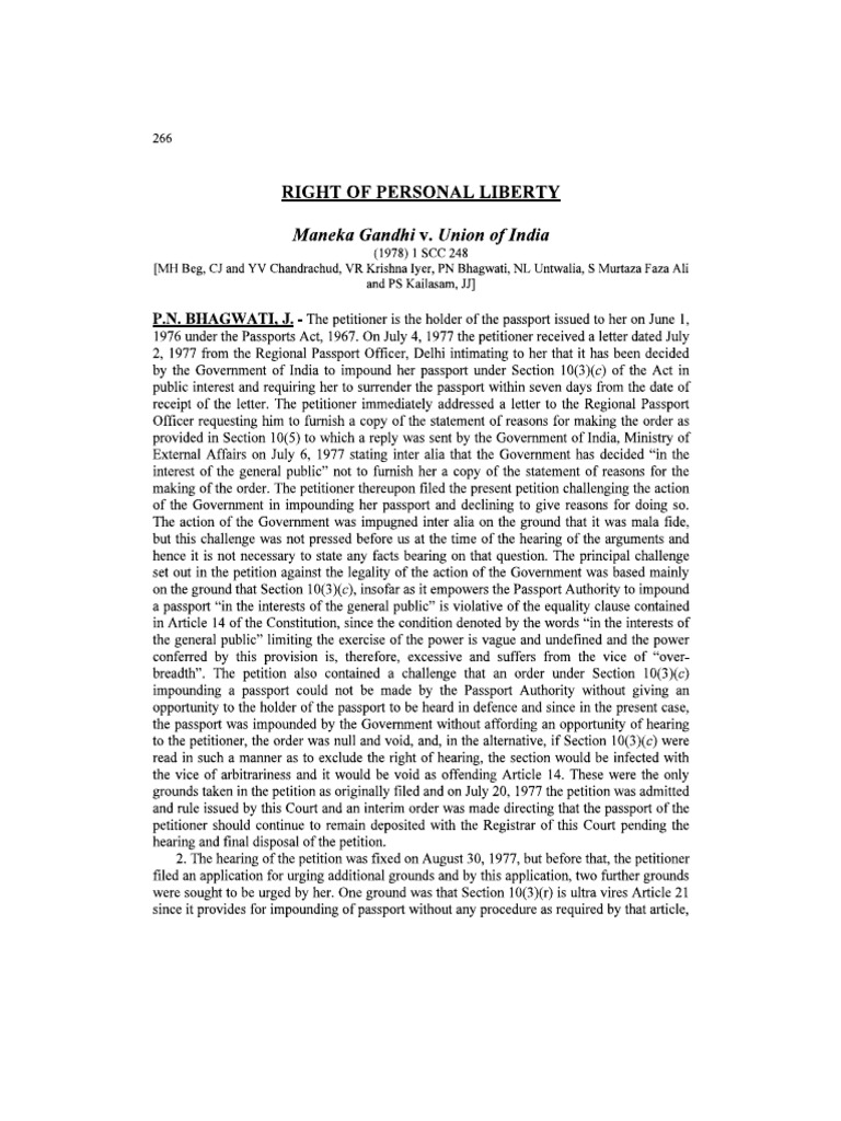 Art 21 Cases | PDF