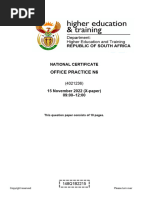 N1240 Office Practice N4 June QP 2024 | PDF