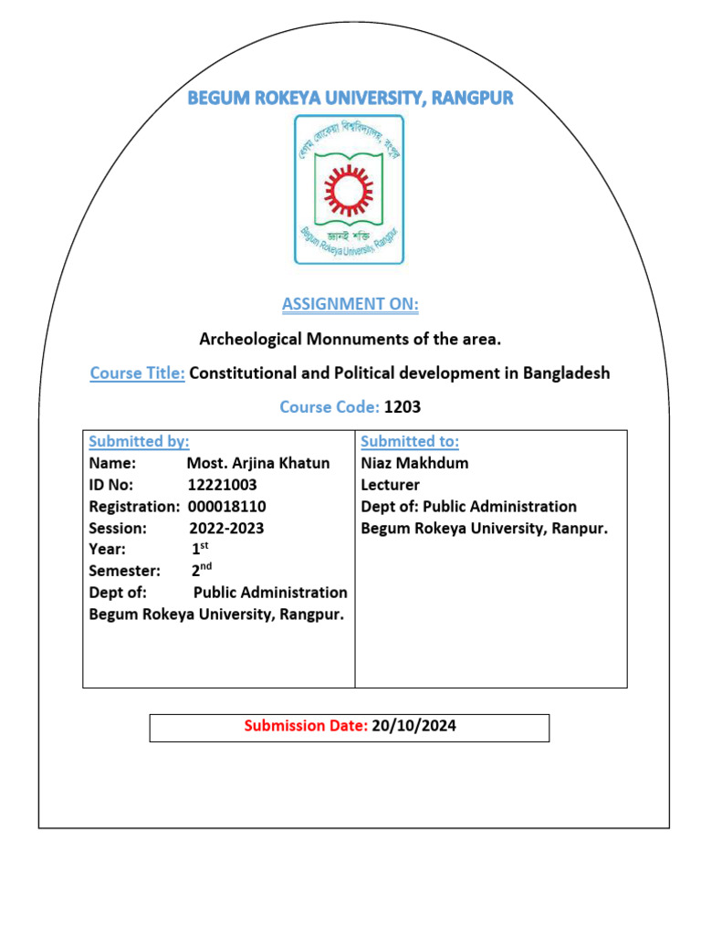 Begum Rokeya University | PDF