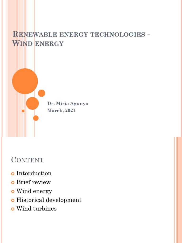 Wind Energy Introduction 1 | PDF | Wind Power | Wound