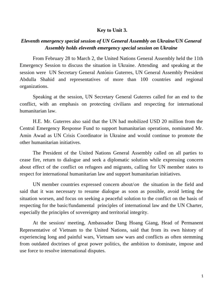 Unit 3 | PDF | United Nations | International Relations