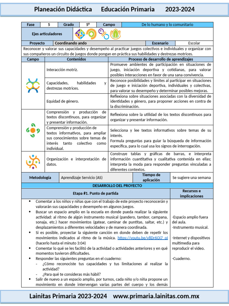 5to Grado Septiembre - 06 Coordinando Ando (2023-2024) | PDF | Crecimiento personal y profesional