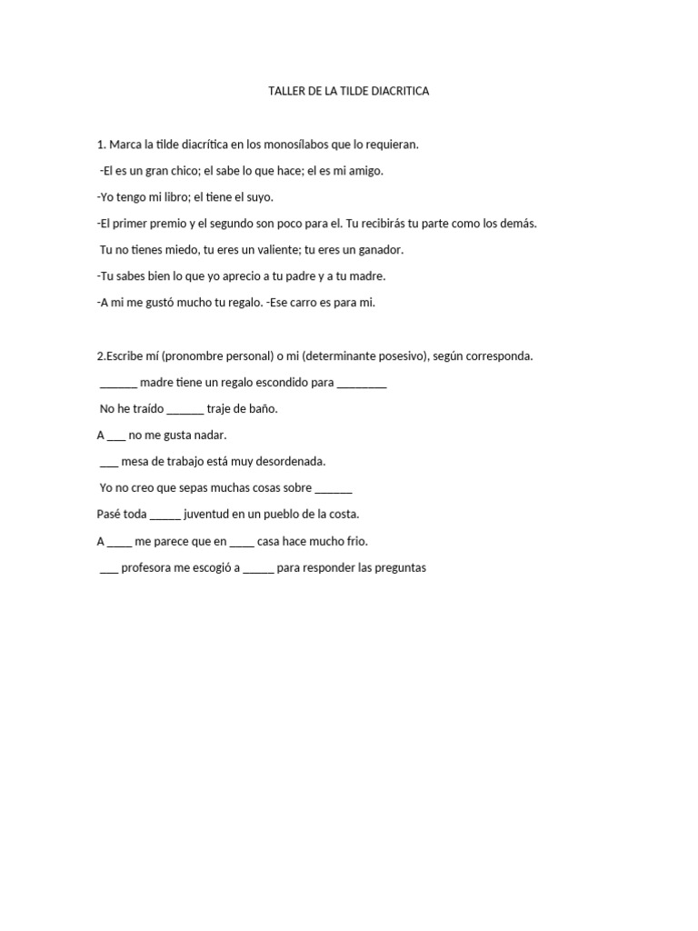 Taller de La Tilde Diacritica | PDF | Arte