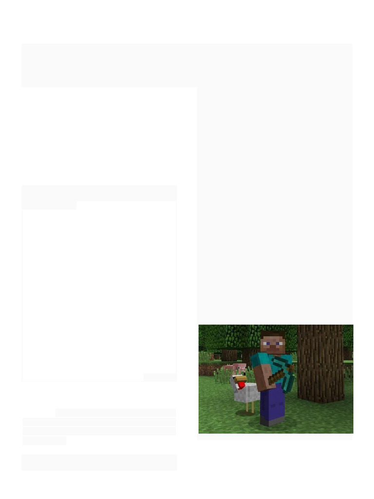 reseña minecraft | PDF | Minecraft | Videojuego Gameplay
