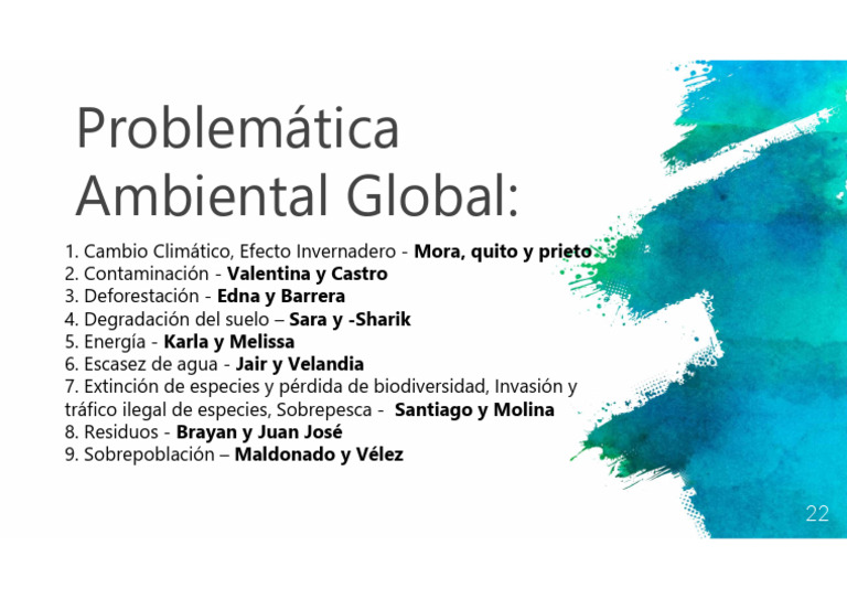 Exposiciones Problematica Ambiental Global | PDF
