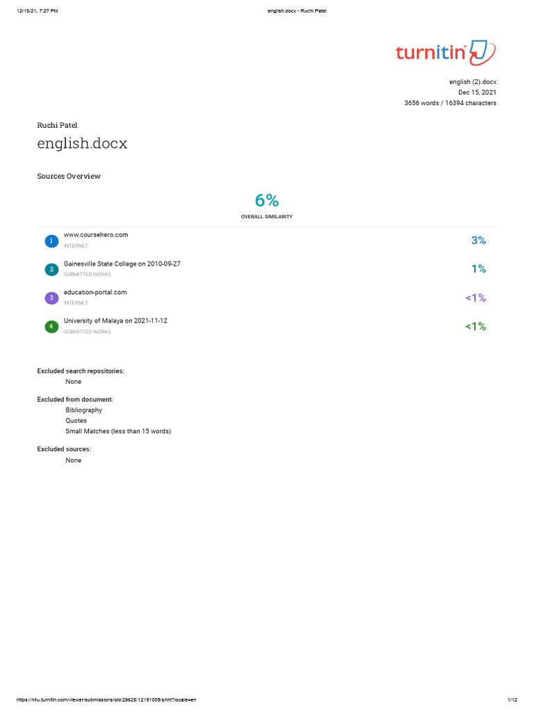 English - Docx - Ruchi Patel | PDF