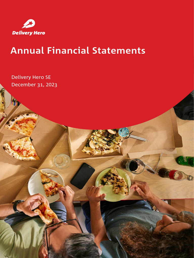 DeliveryHeroSE Annual Financial Statement 2023 (1) | PDF | Depreciation | Bonds (Finance)