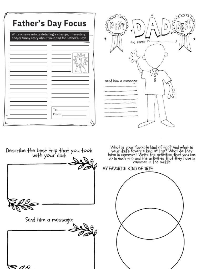 Fathers Day Activities | PDF