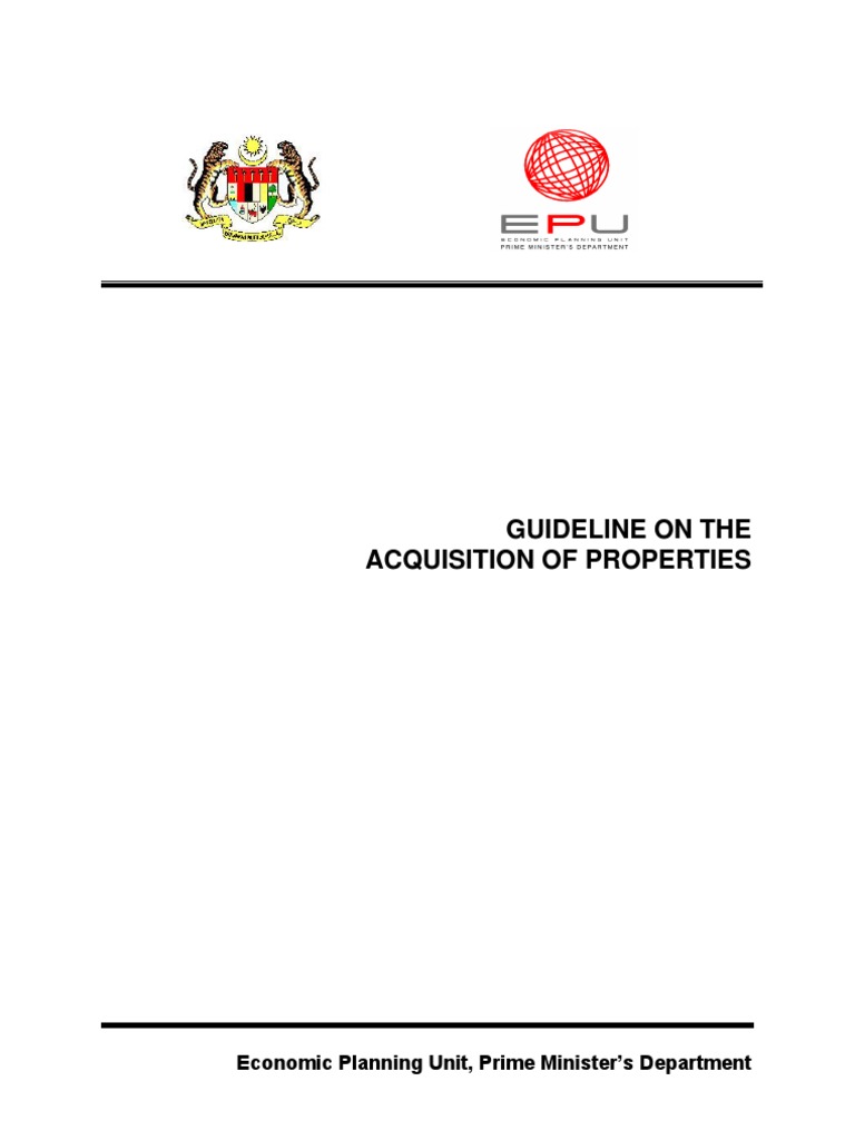 EPU Guideline | PDF | Mergers And Acquisitions | Malaysia