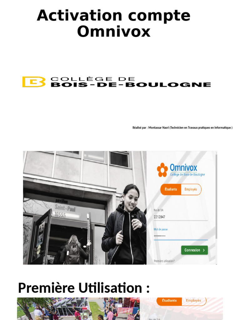 Procédure D'activation Du Compte Omnivox Et Compte Microsoft | PDF ...