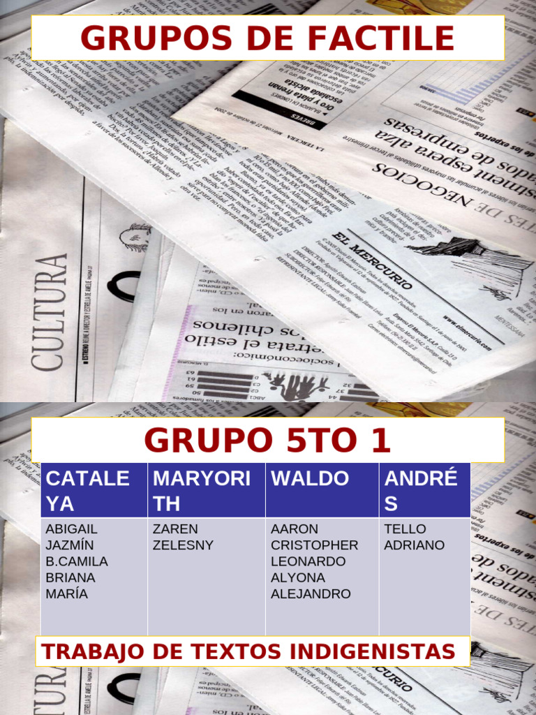 Grupos de Factile | PDF | Estilo de vida
