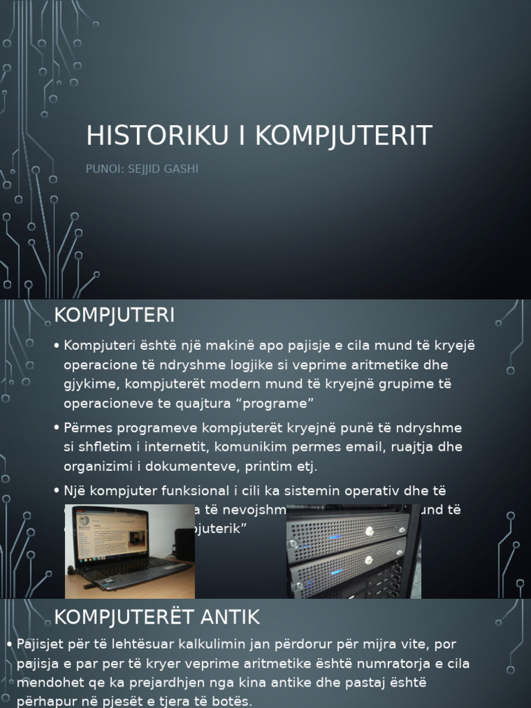 Historiku I Kompjuterit | PDF