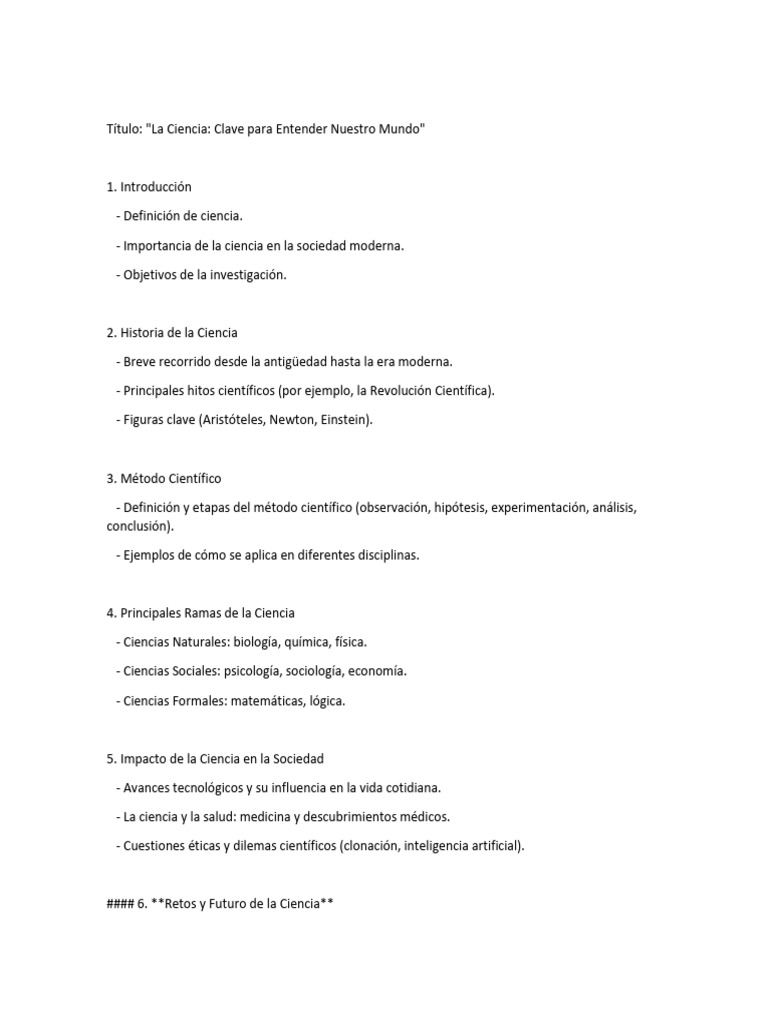 La Ciencia Clave para Entender Nuestro Mundo | PDF | Ciencias sociales