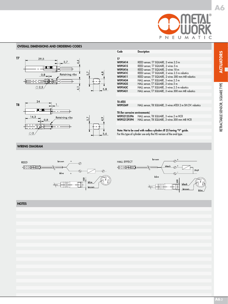 Overall Dimensions and Ordering Codes T7 | PDF