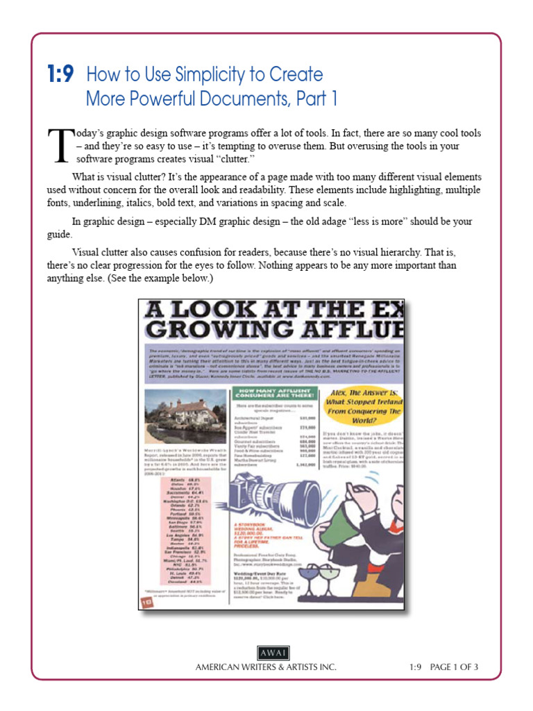 01-09 How To Use Simplicity To Create More Powerful Document - Part 1 | PDF