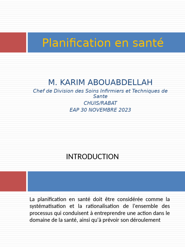 KARIM Planification - Copie - Copie | PDF | Planification | Environnement naturel