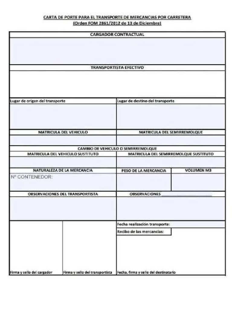 Carta Porte | PDF