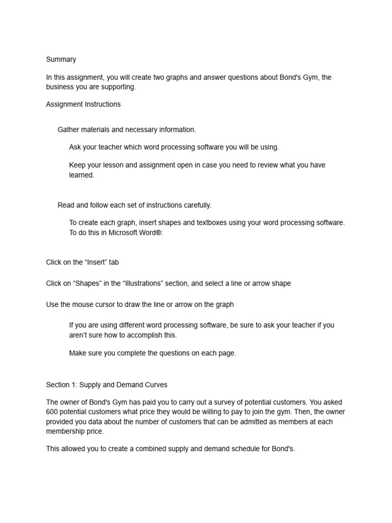 Bond's Gym Project - Leo Dienstfrey | PDF | Demand | Demand Curve