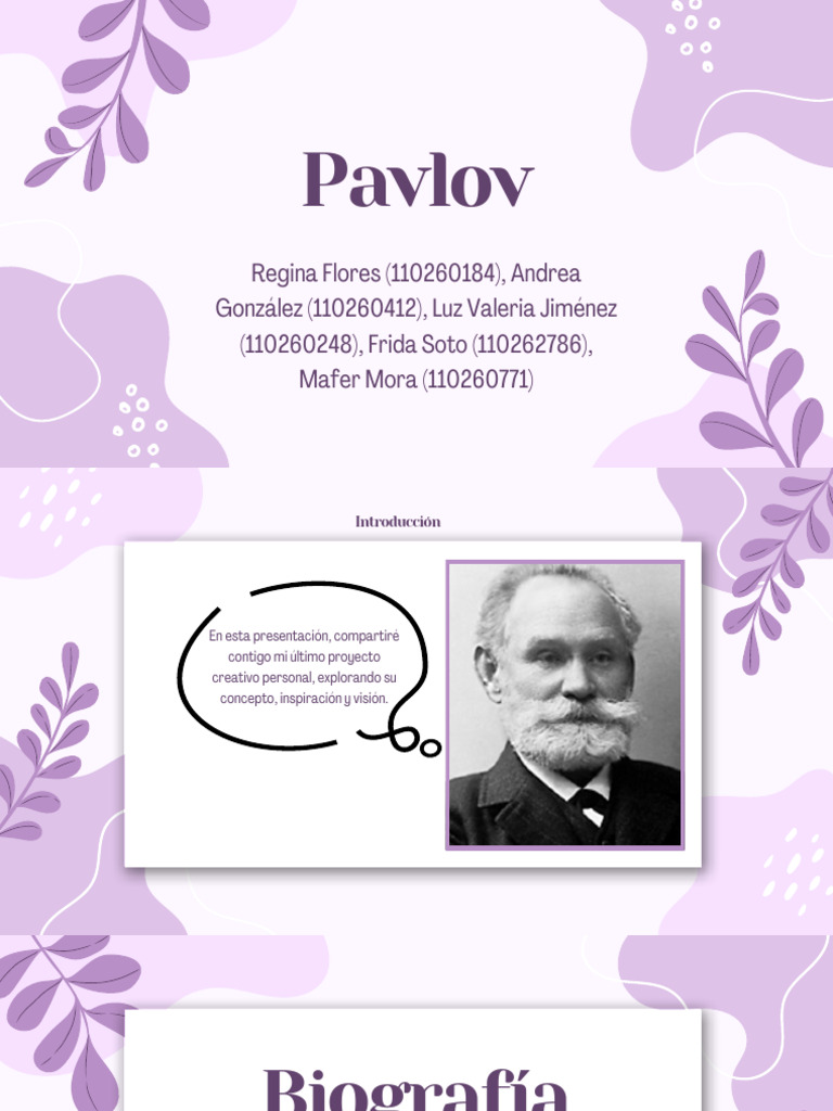 Pavlov PDF | PDF | Behaviorismo | Cognición
