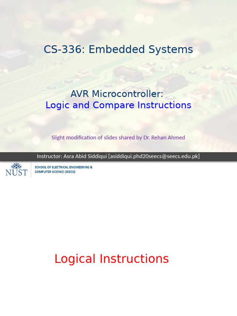 L14 Logic Instructions | PDF | Computer Science | Computing