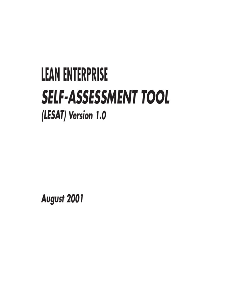LEan Enterprise Self-Assessment | PDF | Lean Manufacturing | Strategic ...