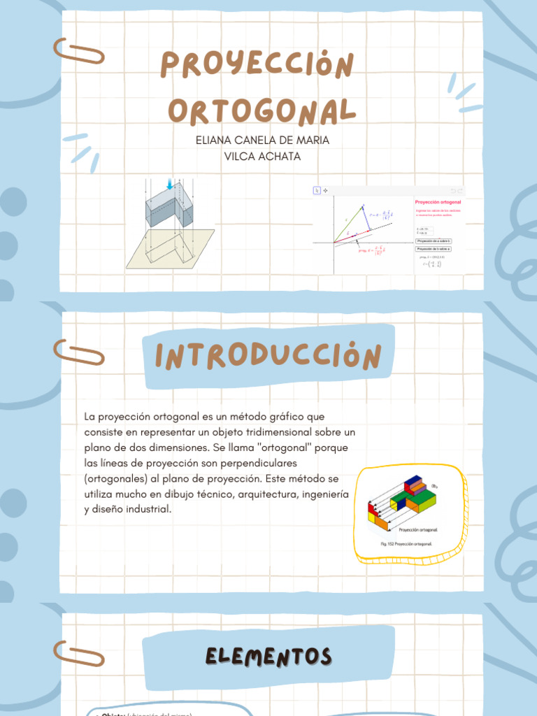 Proyección Ortogonal | PDF | Dibujo técnico | Geometría