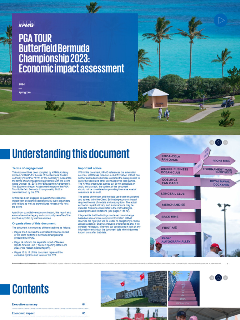 Butterfield Bermuda Championship 2023 Eia Report Final | PDF | Fiscal Multiplier | Input–Output ...