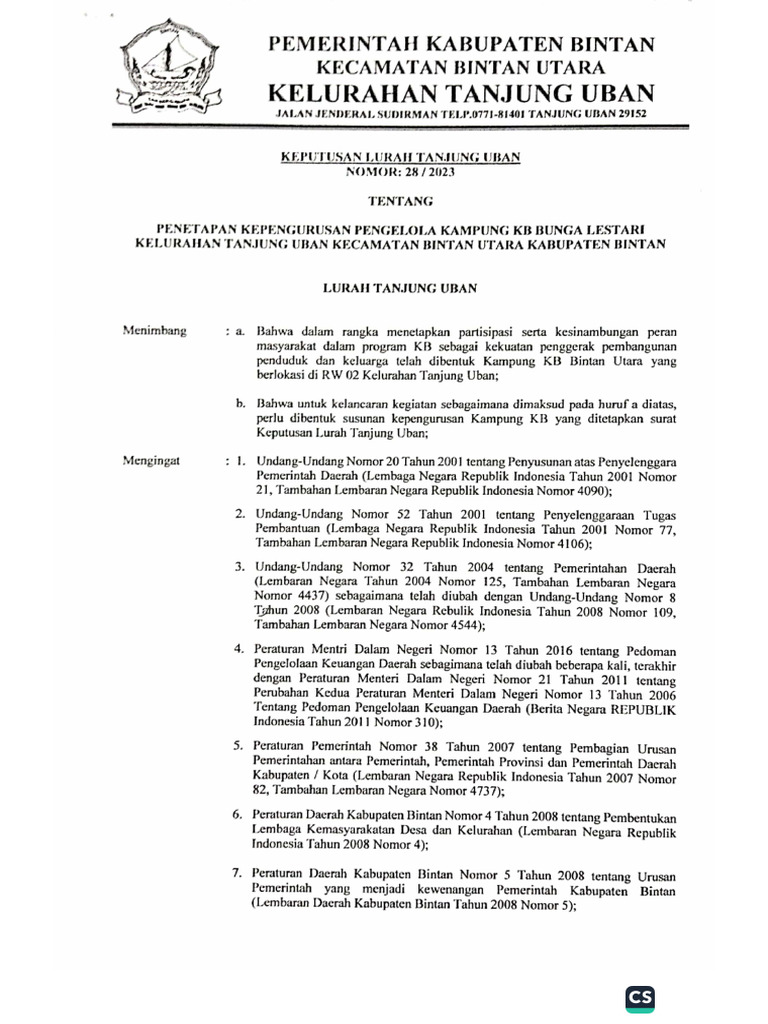 Sk Kp. Kb Tub Kota 2023 | PDF