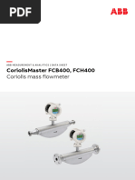 Optimass 1400 Tech Datasheet | PDF | Flow Measurement | Fluid Dynamics