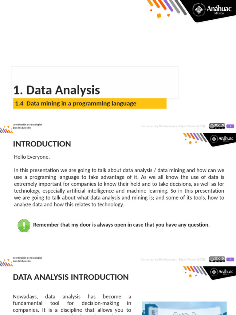 1.4 Data Mining in A Programming Language | PDF | Big Data | Data Analysis