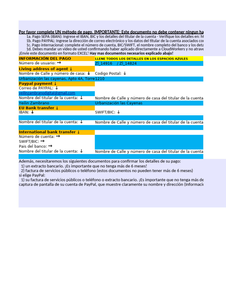 ESP Payment Info | PDF | Industrias de servicio